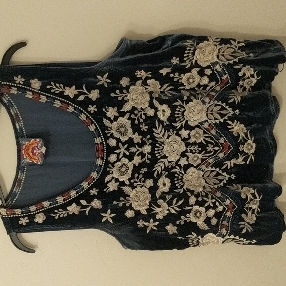 Johnny Was | Tops | Johnny Was Velvet Silk Simona Swing Tank Top | Poshmark